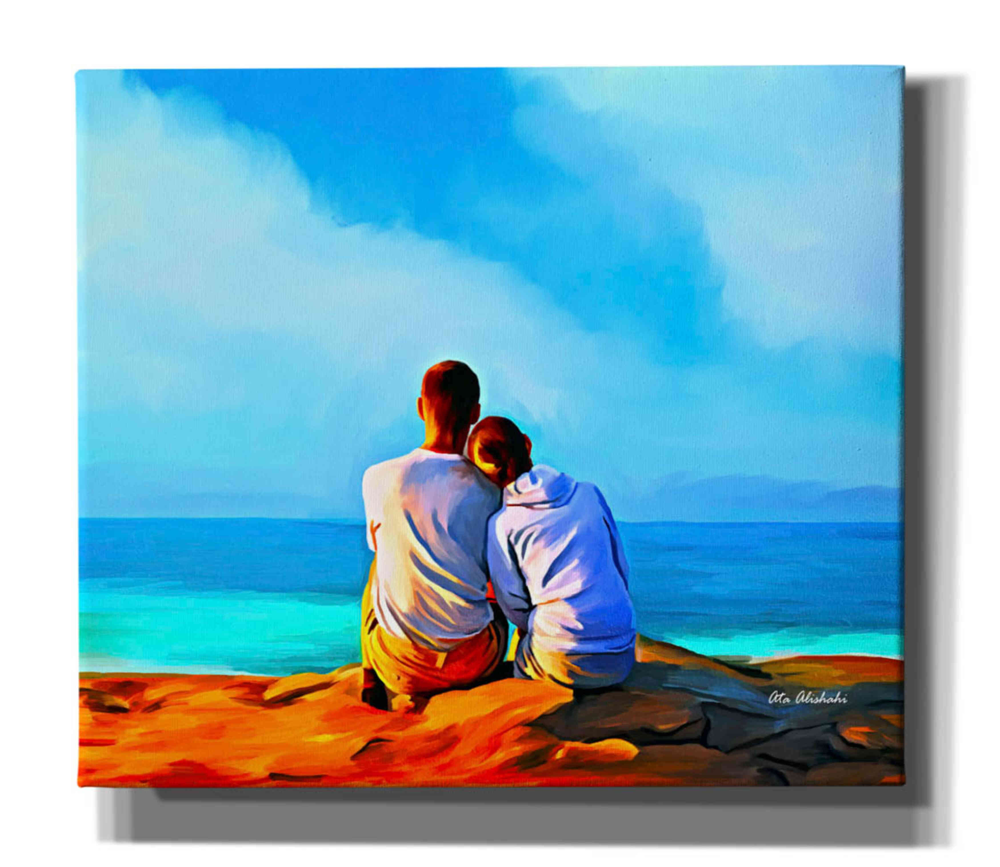 Dovecove ''A Day With You'' By Ata Alishahi, Giclee Canvas Wall Art, 30 ...