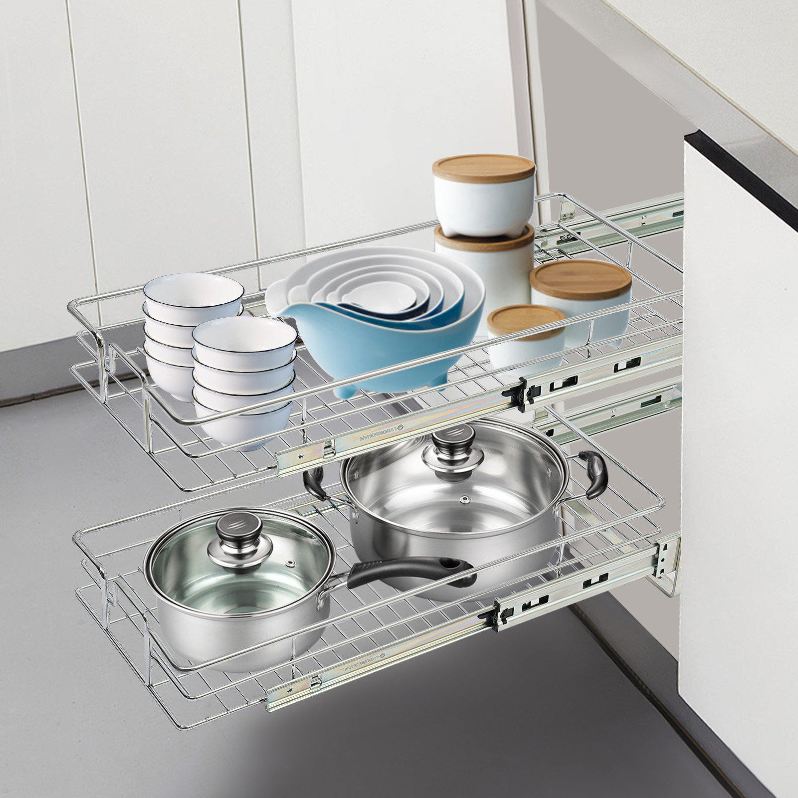 Rebrilliant Ragav Pull Out Pantry Pull Out Drawer | Wayfair