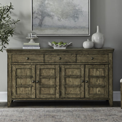 distressed oak buffet