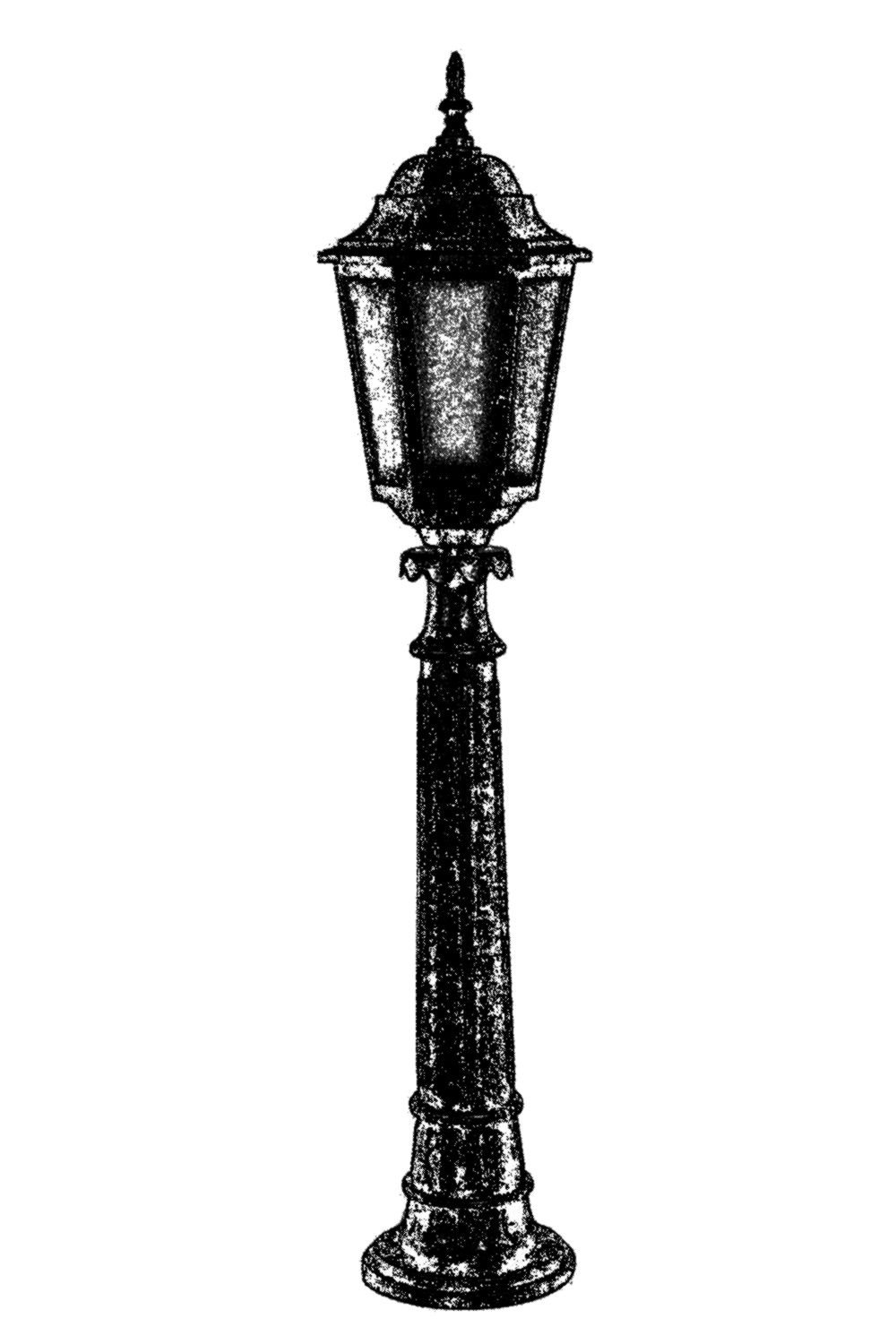 East Urban Home Bronze 1 -Light 42'' H Hardwired Lamp Post (Full) | Wayfair