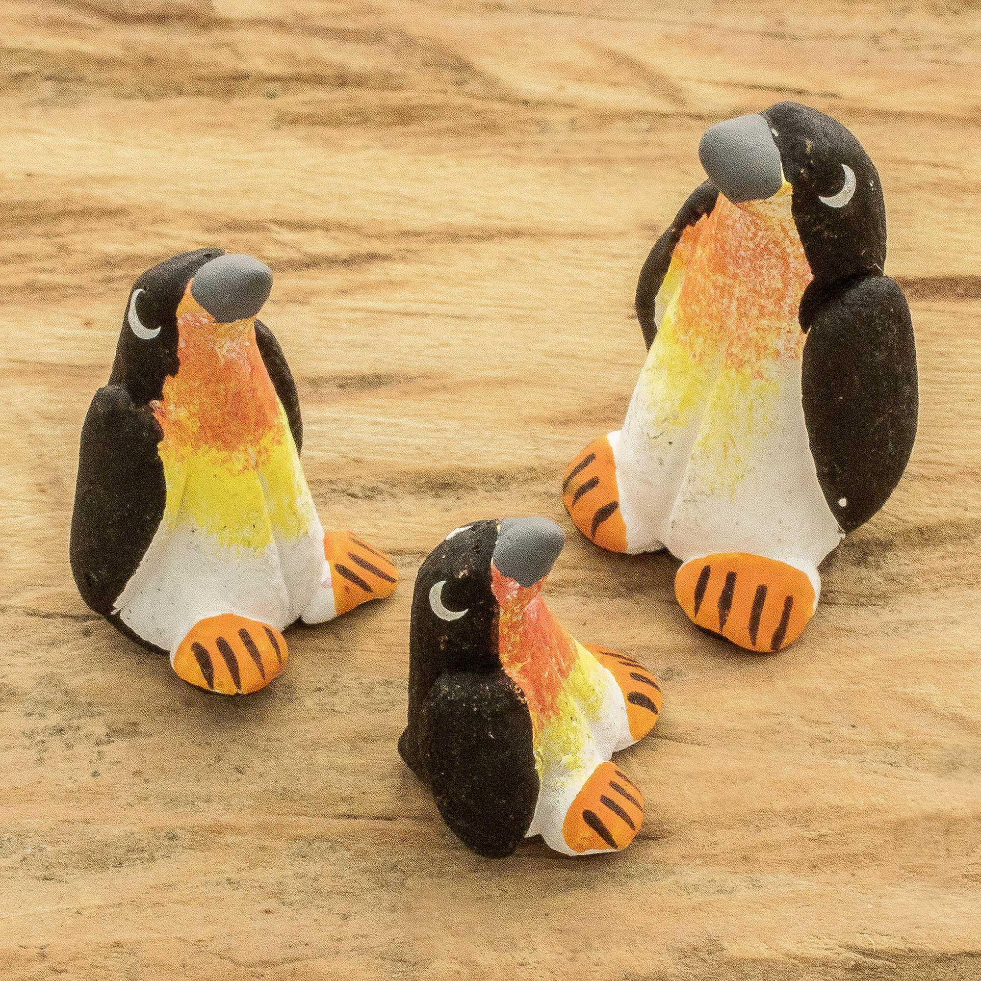 Dakota Fields Chandell Handmade Penguin Reunion Ceramic Figurines | Wayfair