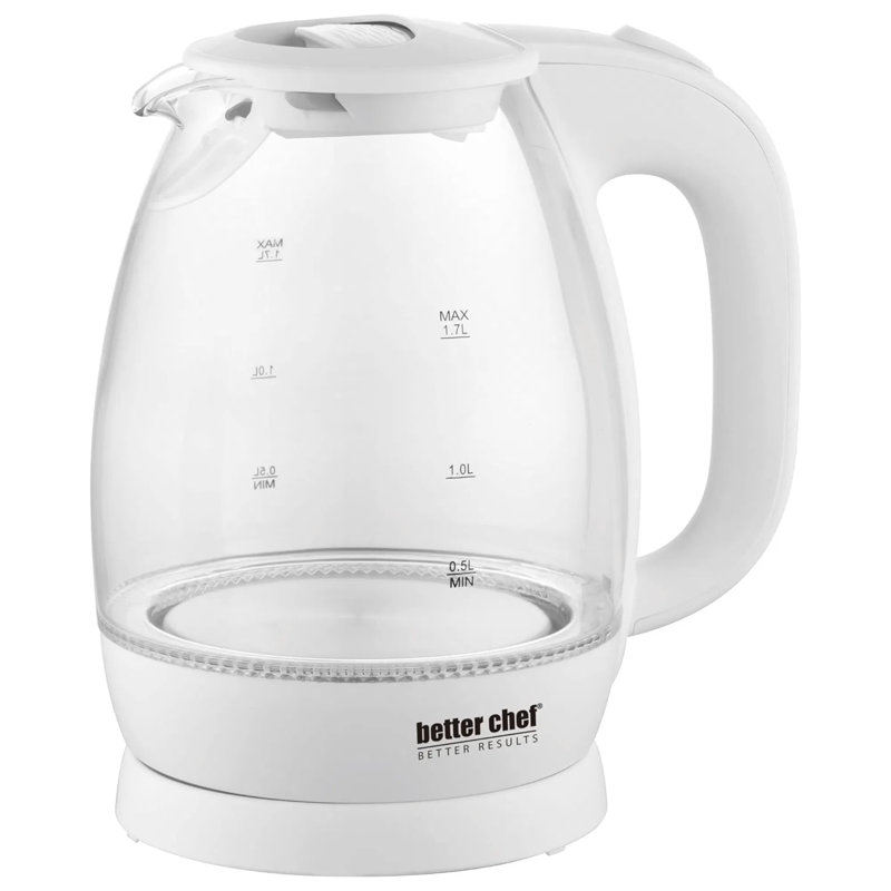 EvoNet 1500w Cordless Electric Glass Kettle – 1.7l Borosilicate Glass ...