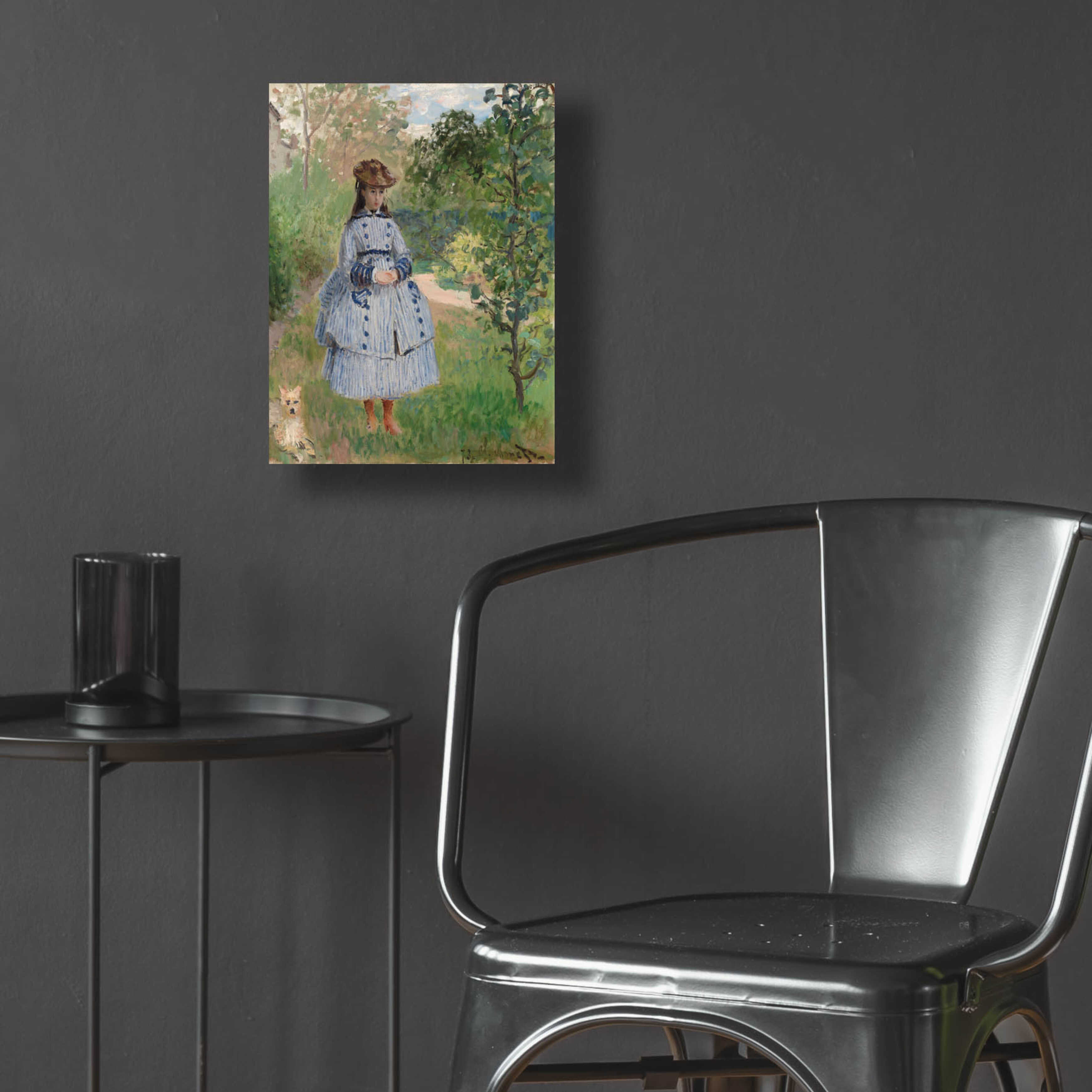 Alcott Hill® Epic Art 'Girl With Dog' By Claude Monet, Acrylic " Girl ...