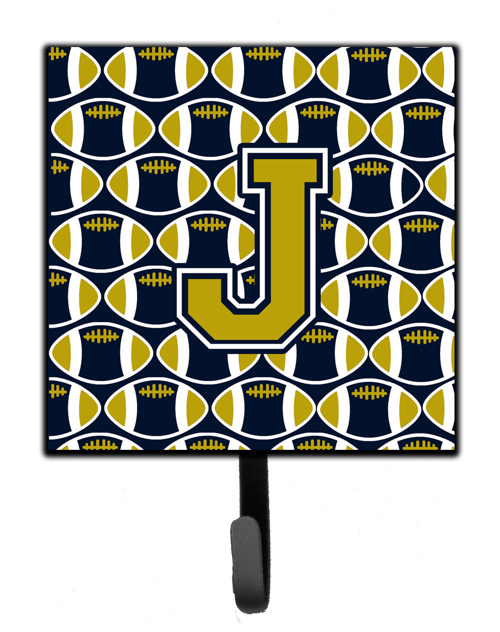 Ebern Designs Chelsea-Lea Letter Z Football Wall Key Organizer with Key ...