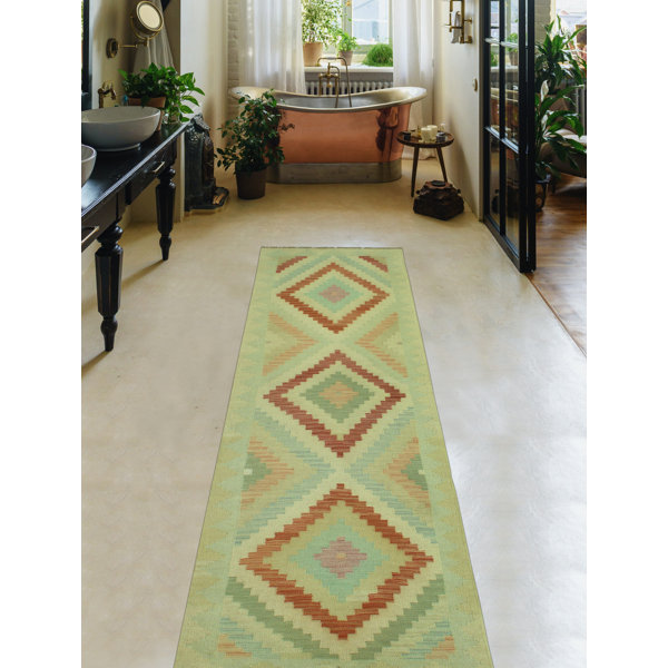 Isabelline Clesta One-of-a-Kind 2'8" X 9'10" 2022 Runner Wool Area Rug ...