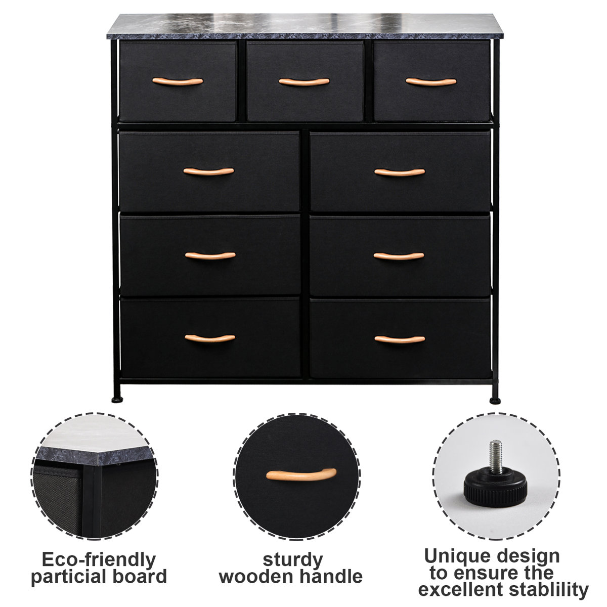 Rebrilliant Matherly 9 Drawer Storage Chest & Reviews | Wayfair