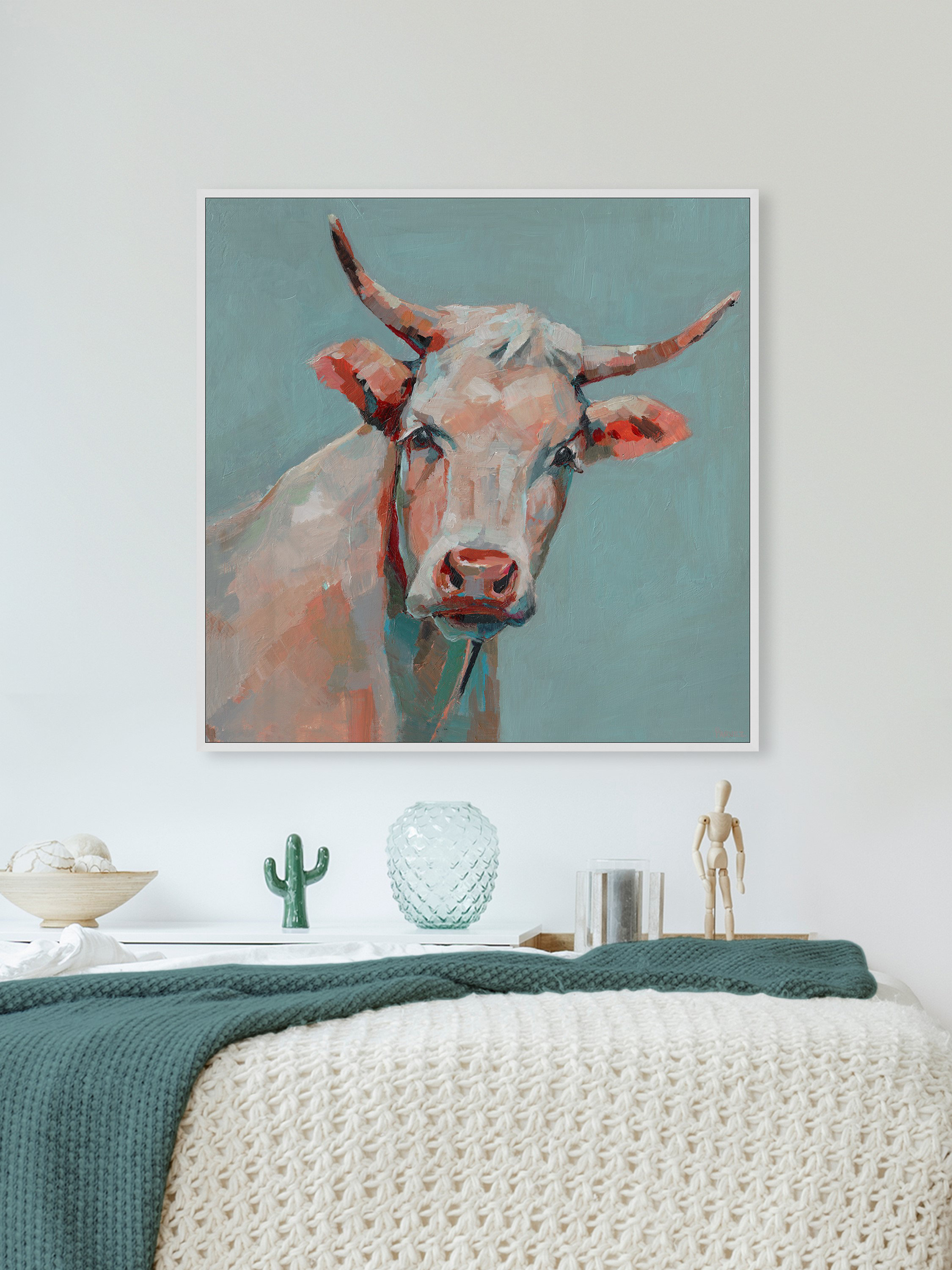 Rosalind Wheeler 'Red Skin' Floater Framed Print On Canvas - Wayfair Canada