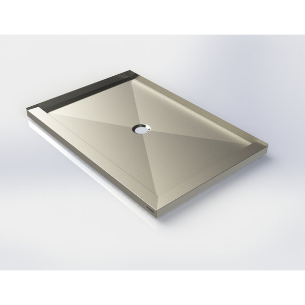 fosk 48'' W 32'' D Rectangular Double Shower Base - Wayfair Canada