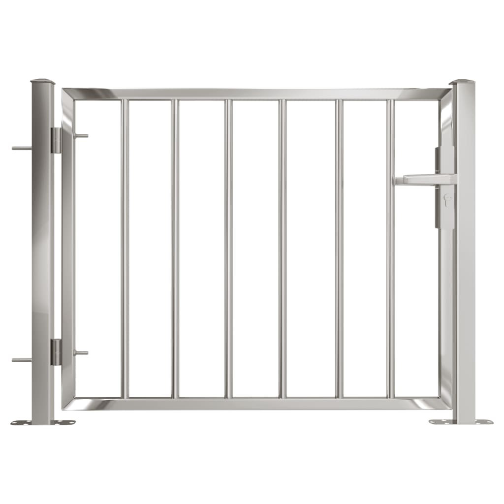 Dakota Fields Alona 75cm H x 100cm W Silver Metal Gate | Wayfair.co.uk