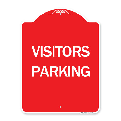 Signmission Designer Series Sign - Parking Lot Sign Visitors Parking ...