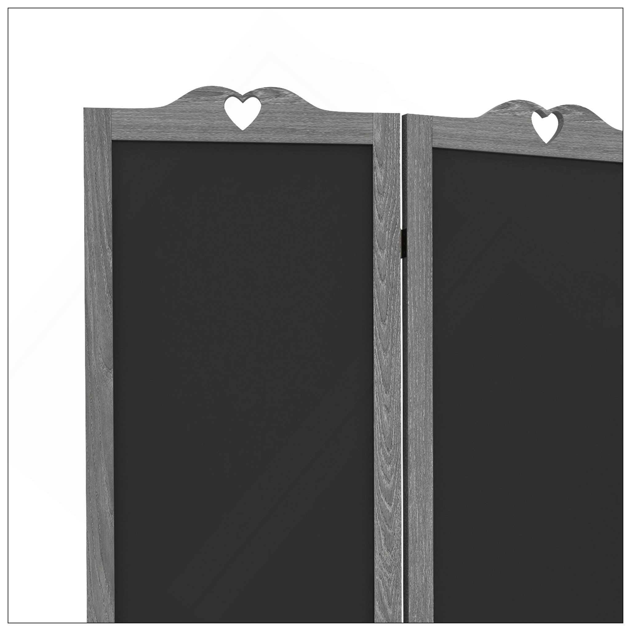 REDmintss 4-Panel Folding Room Divider With Blackboard, Freestanding ...