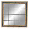 Gracie Oaks Contemporary Square Grid-Patterned Wall Mirror & Reviews ...