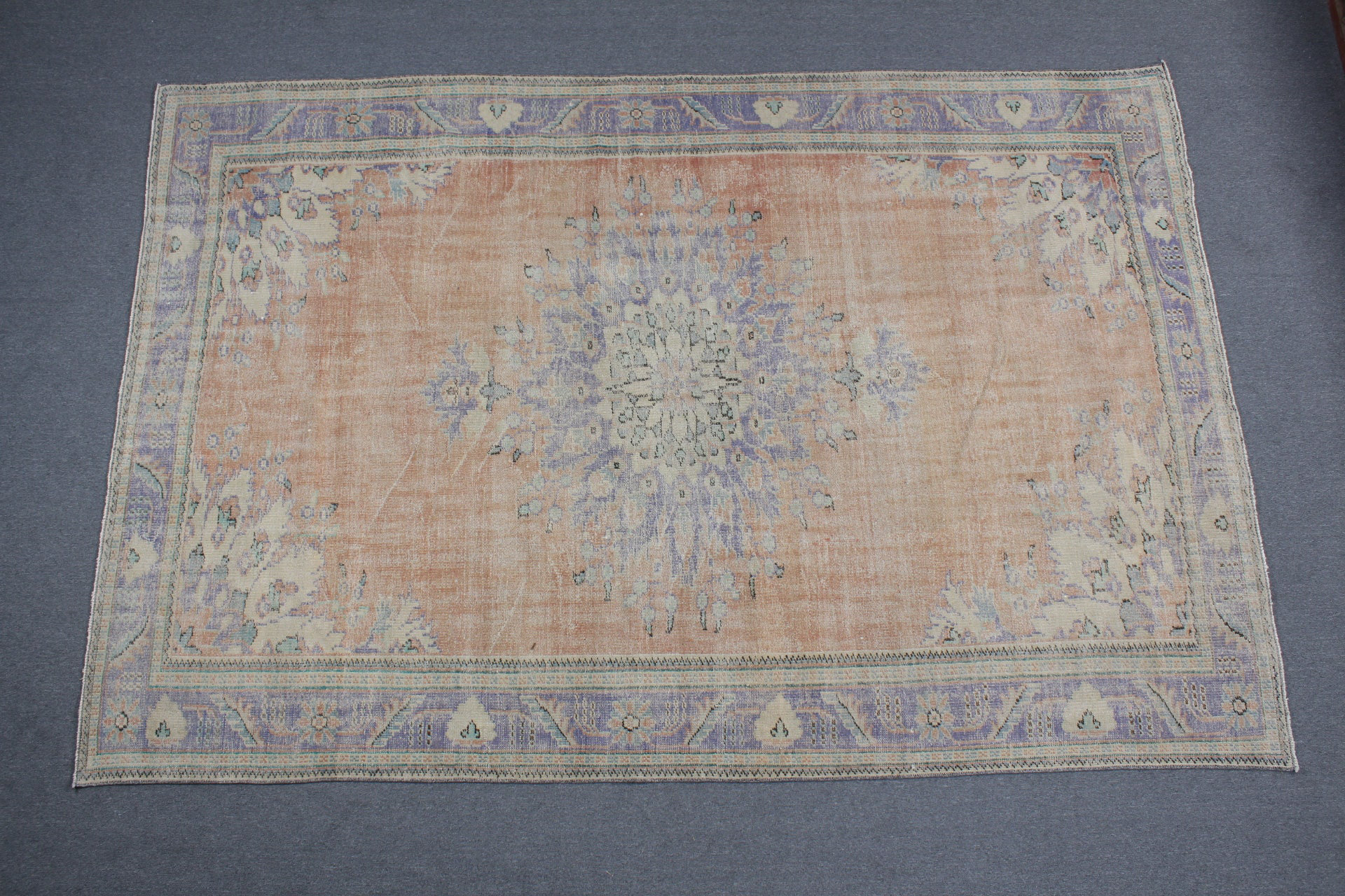 Isabelline Vintage Oversized Turkish Anatolian Rug in Muted for ...