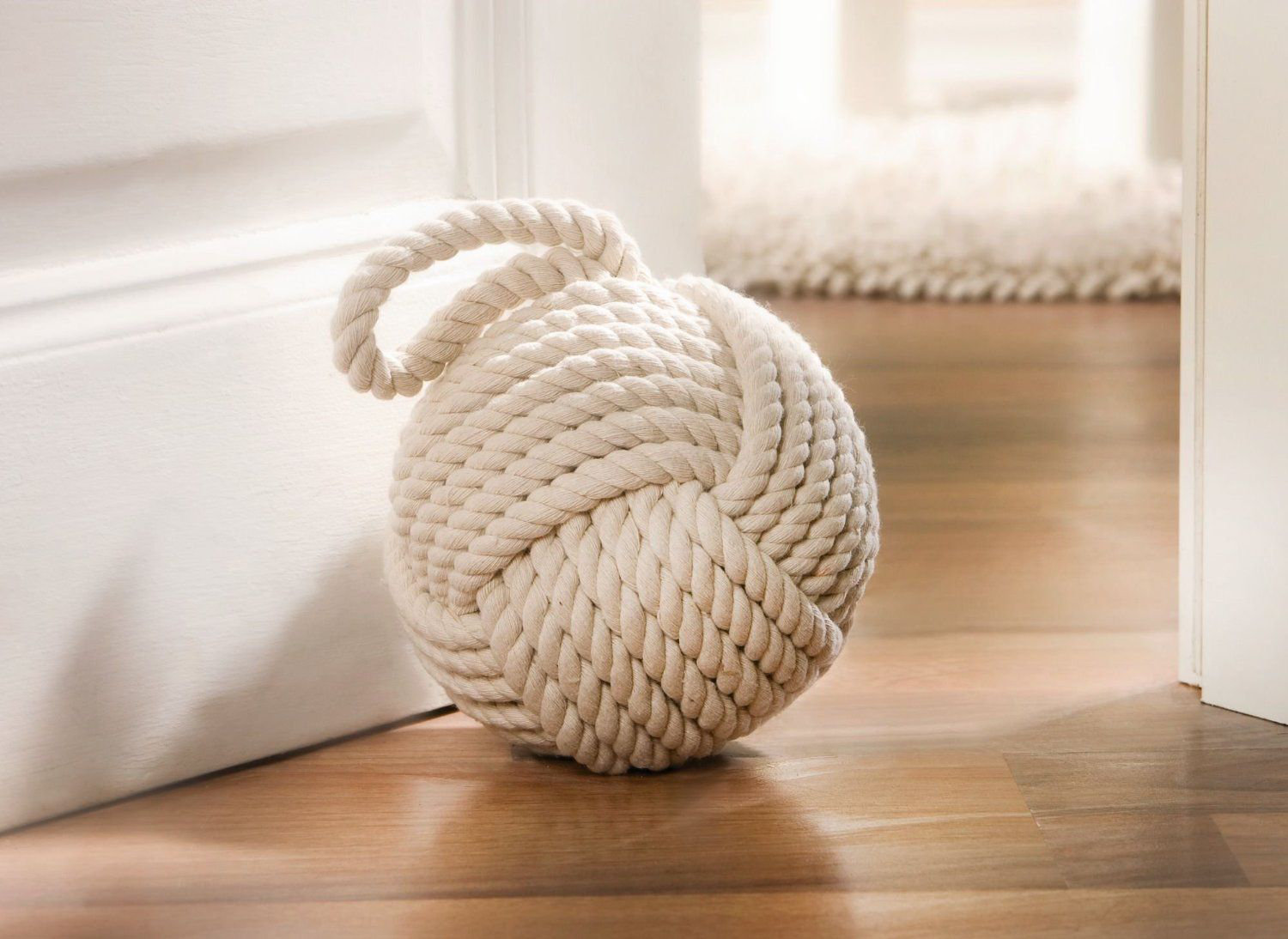 Pier Surplus Rope Knot Fabric Weighted Floor Stop & Reviews | Wayfair
