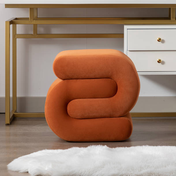 Mercer41 Velvet Ottoman | Wayfair