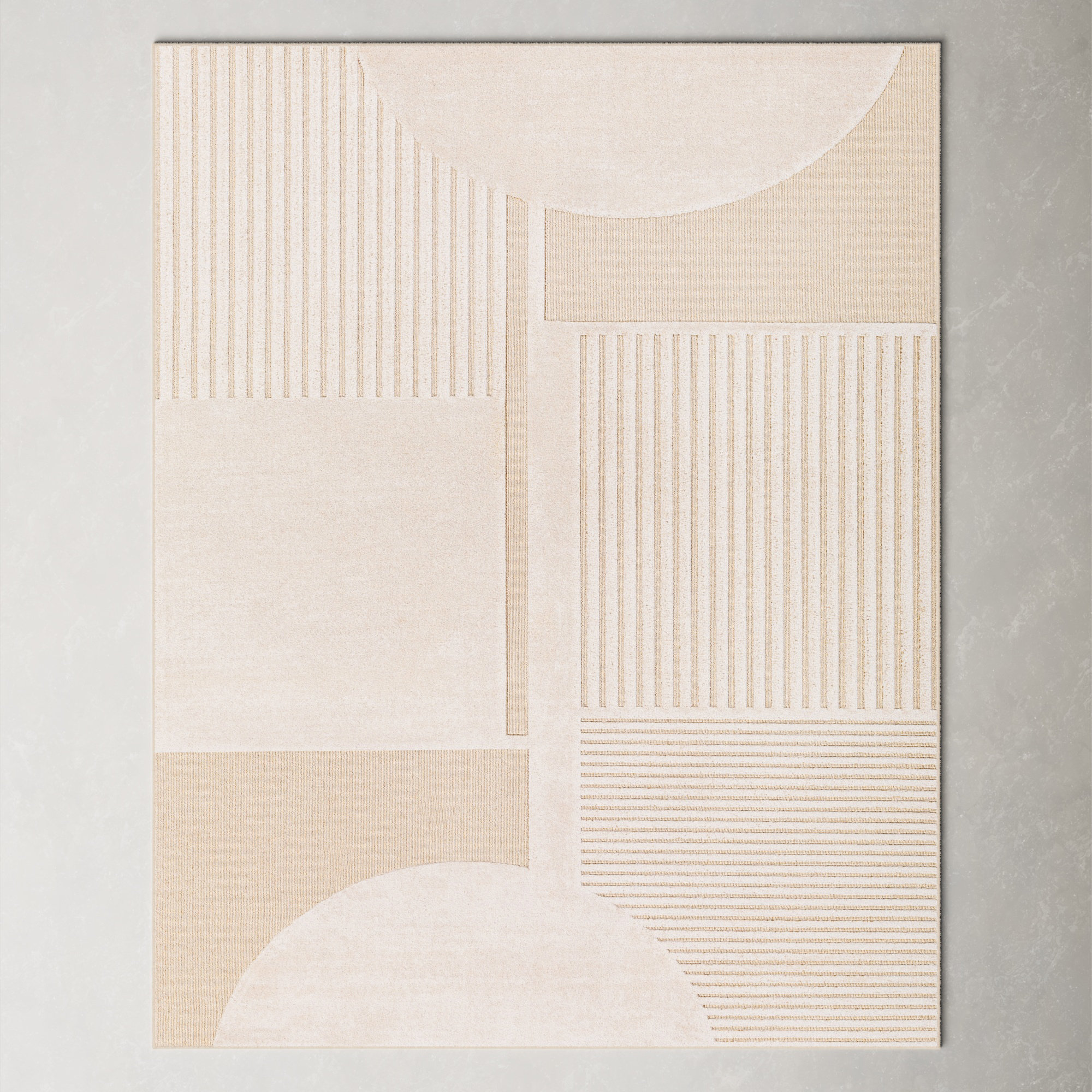 AllModern Courtyard Geometric Rug & Reviews | Wayfair