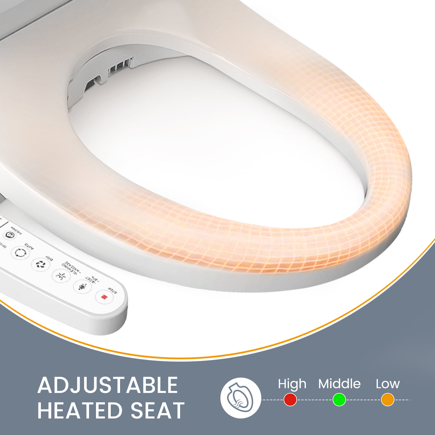 ZMJHElongated Smart Toilet Seat, Electronic Heated & Reviews - Wayfair ...