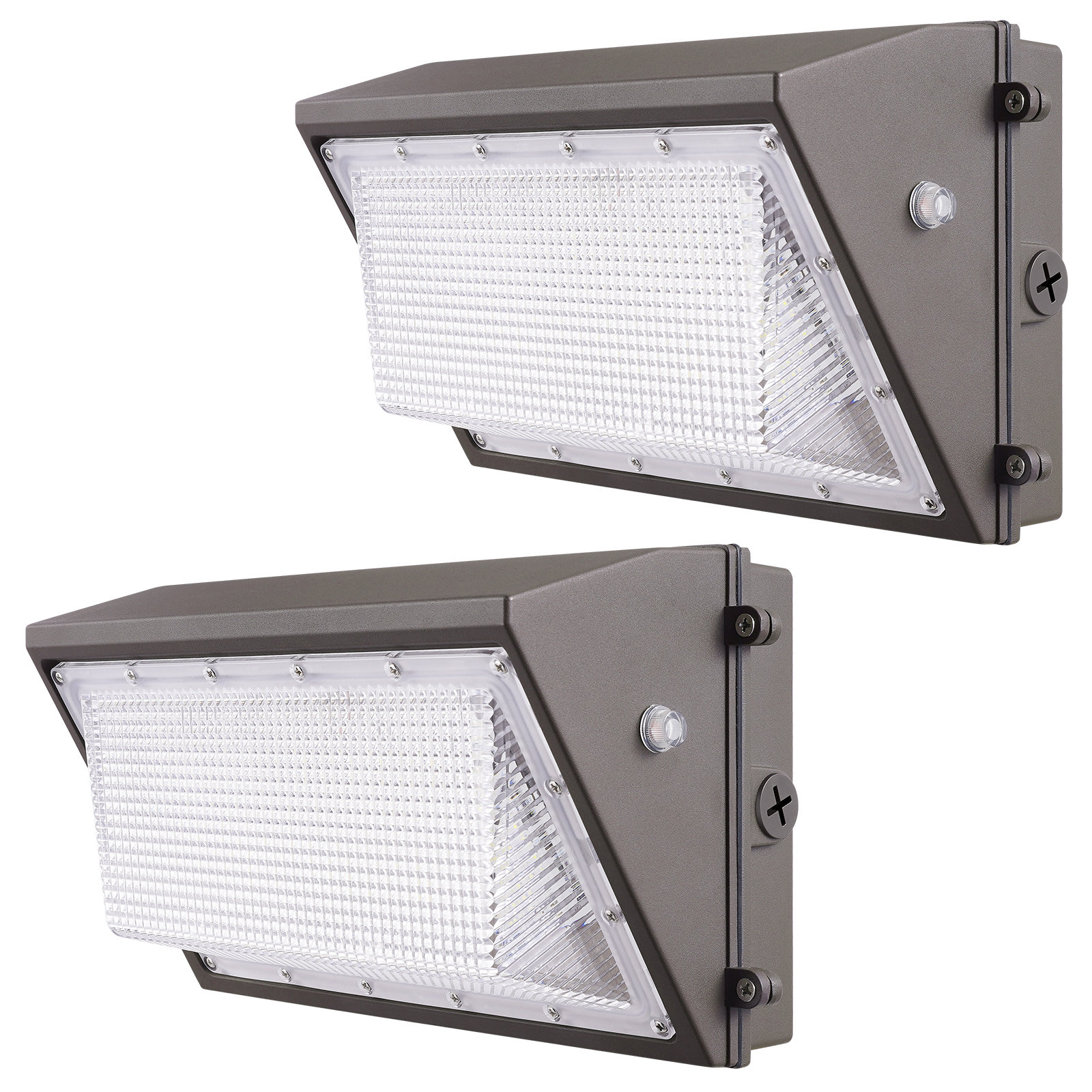 VEVOR LED Wall Pack Lights 100W 240 - Head LED Hardwired Dusk to Dawn ...