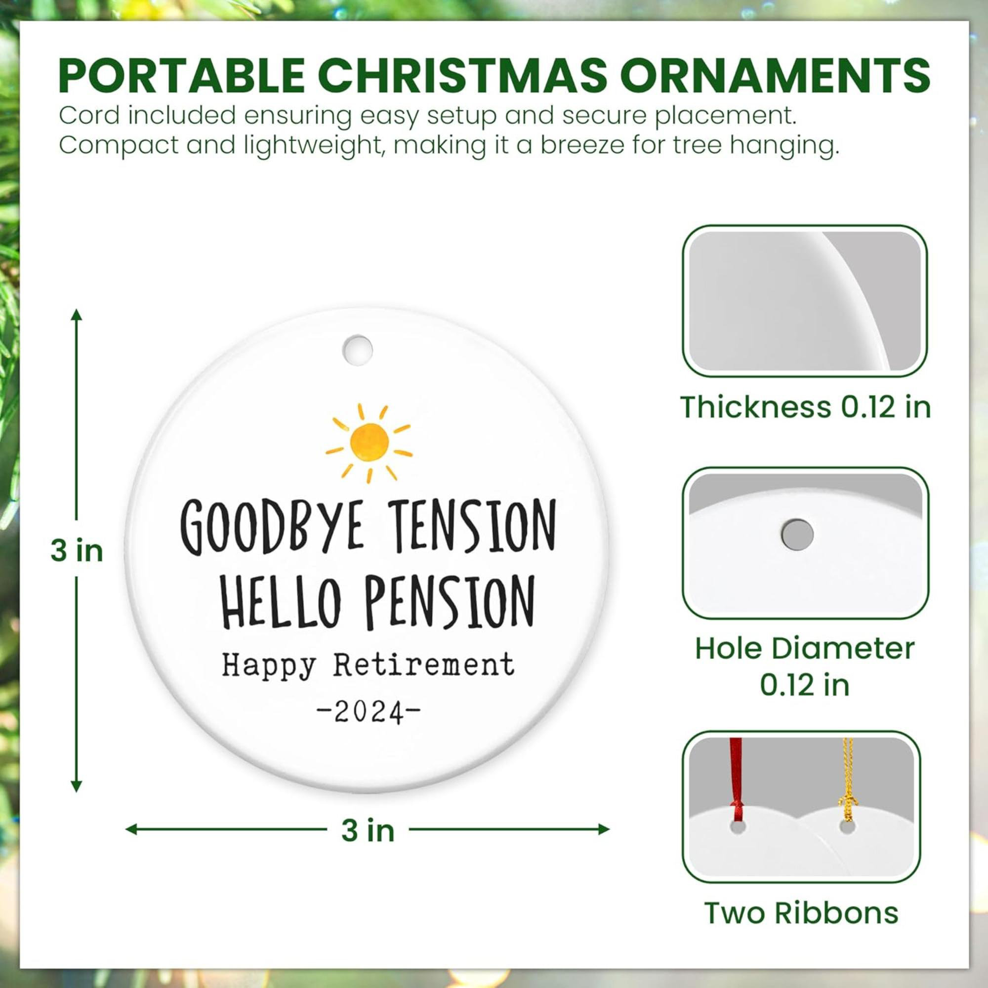 The Holiday Aisle® Retirement Gifts For, Christmas Ornaments 2024 ...