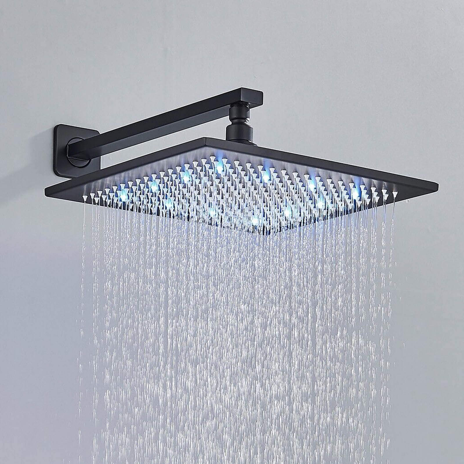 Nabiyy Modern 8'' LED Rain Shower Head Brass Rainfall Overhead Sprayer ...