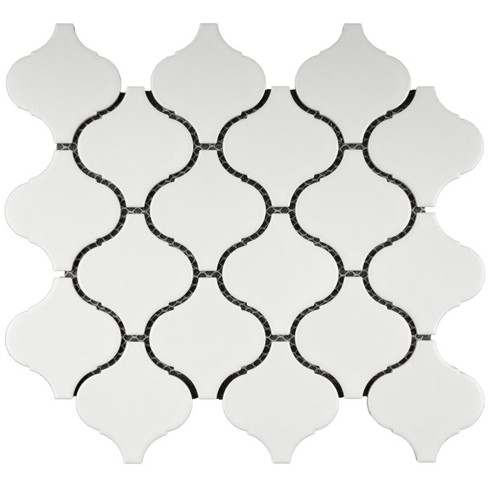 Supreme Tile Lantern 3" x 3" Porcelain Grid Mosaic Wall & Floor Tile ...