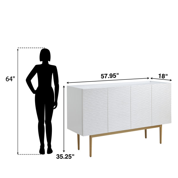 Willa Arlo™ Interiors Ludie 4 - Door Accent Cabinet & Reviews - Wayfair ...