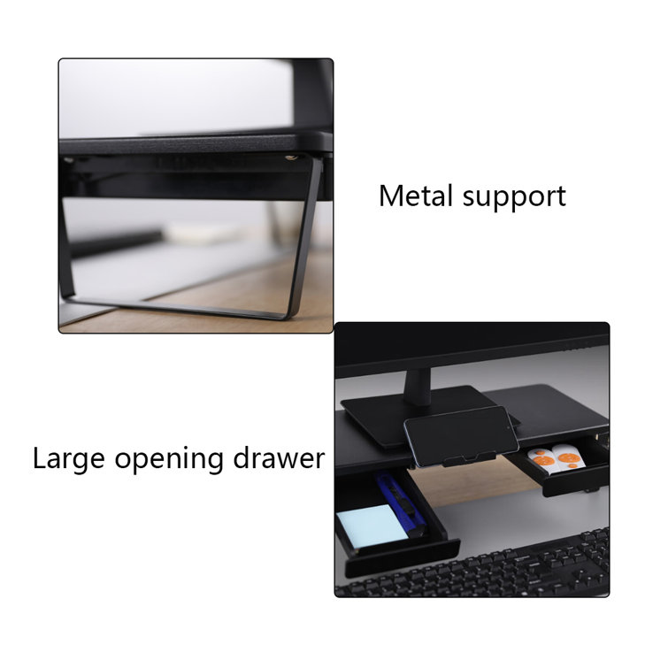 Inbox Zero Makeesha MDF Stackable Monitor Stand | Wayfair