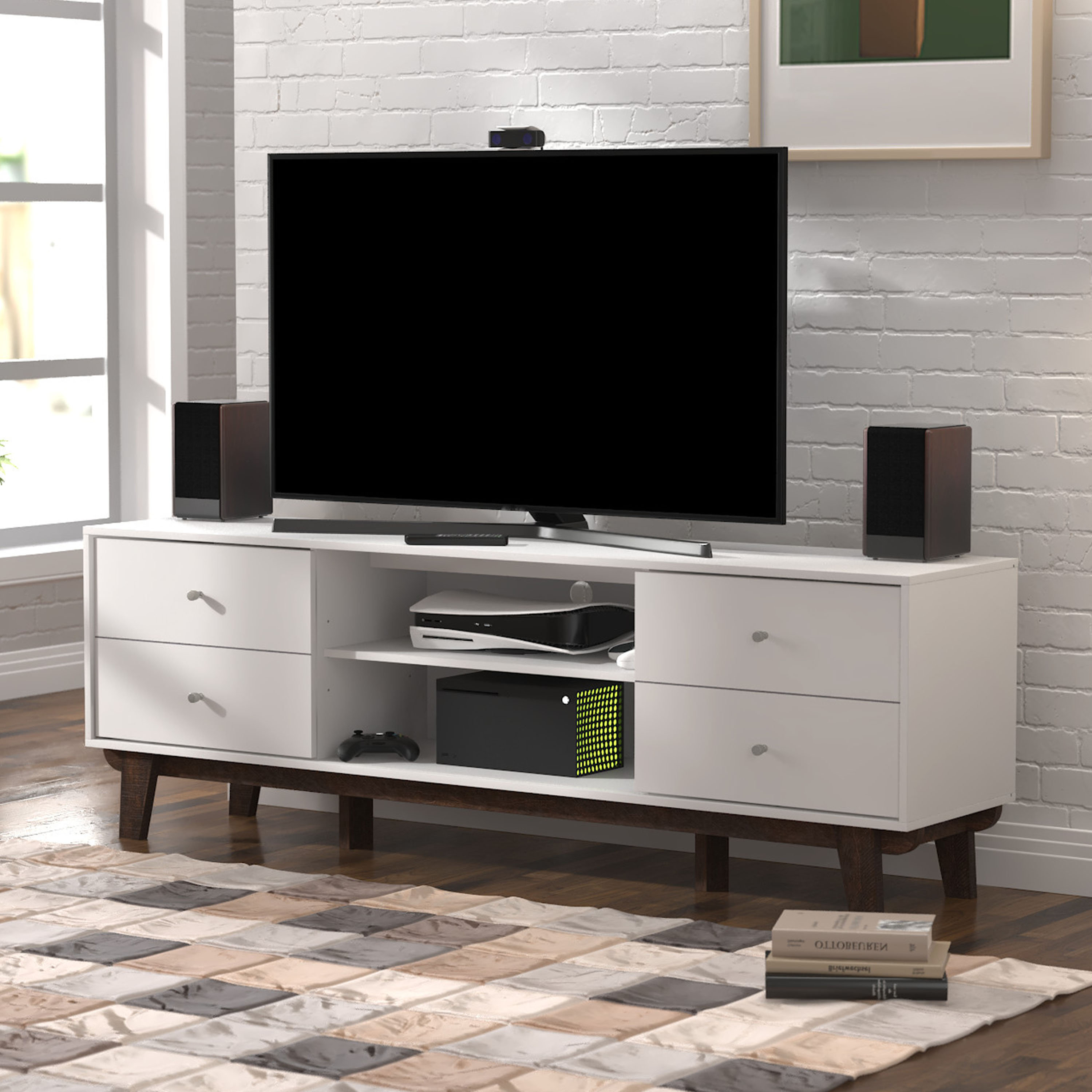 Hashtag Home Knobel Media Console & Reviews | Wayfair