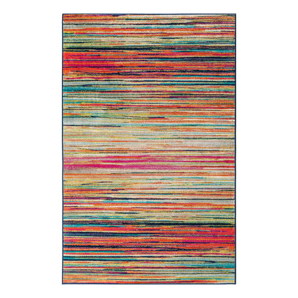 Wade Logan® Analiese Performance Navy Blue Rug & Reviews | Wayfair