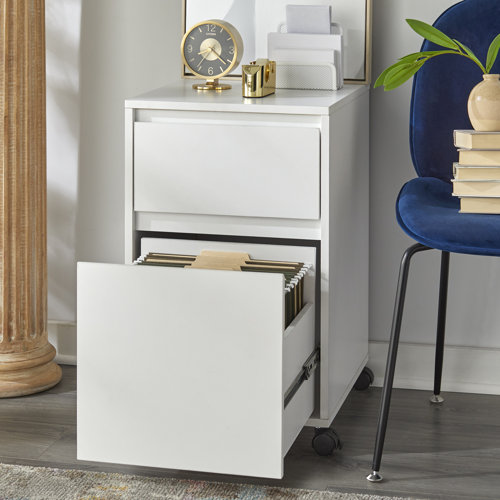 Ebern Designs 15.5'' Wide 2 -Drawer Mobile File Cabinet | Wayfair
