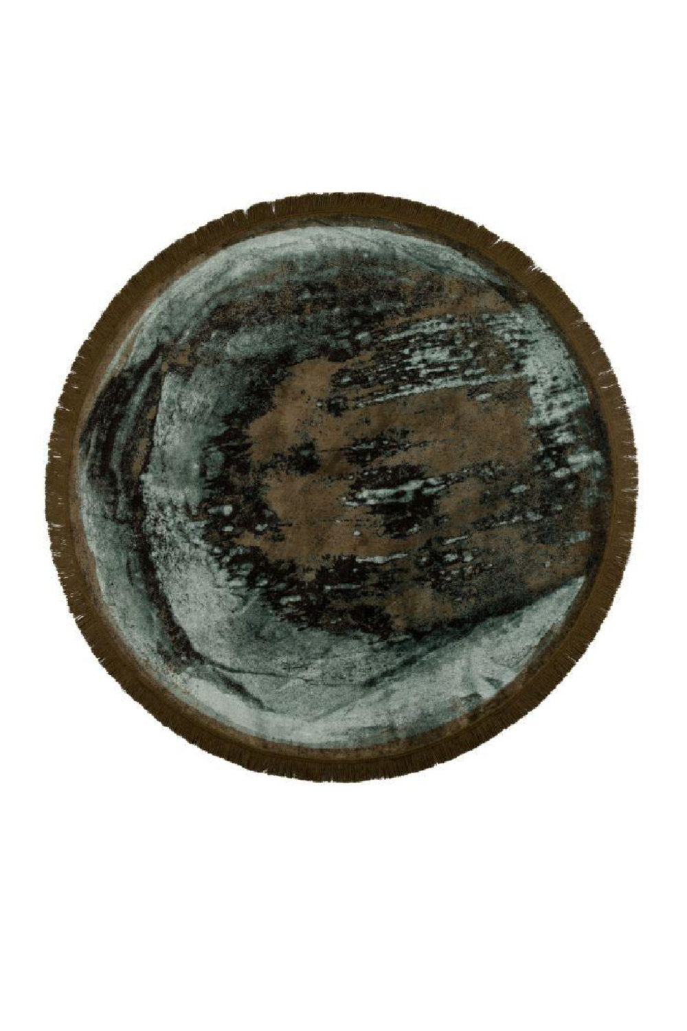 Bold Monkey Round Abstract Green Area Rug - Wayfair Canada