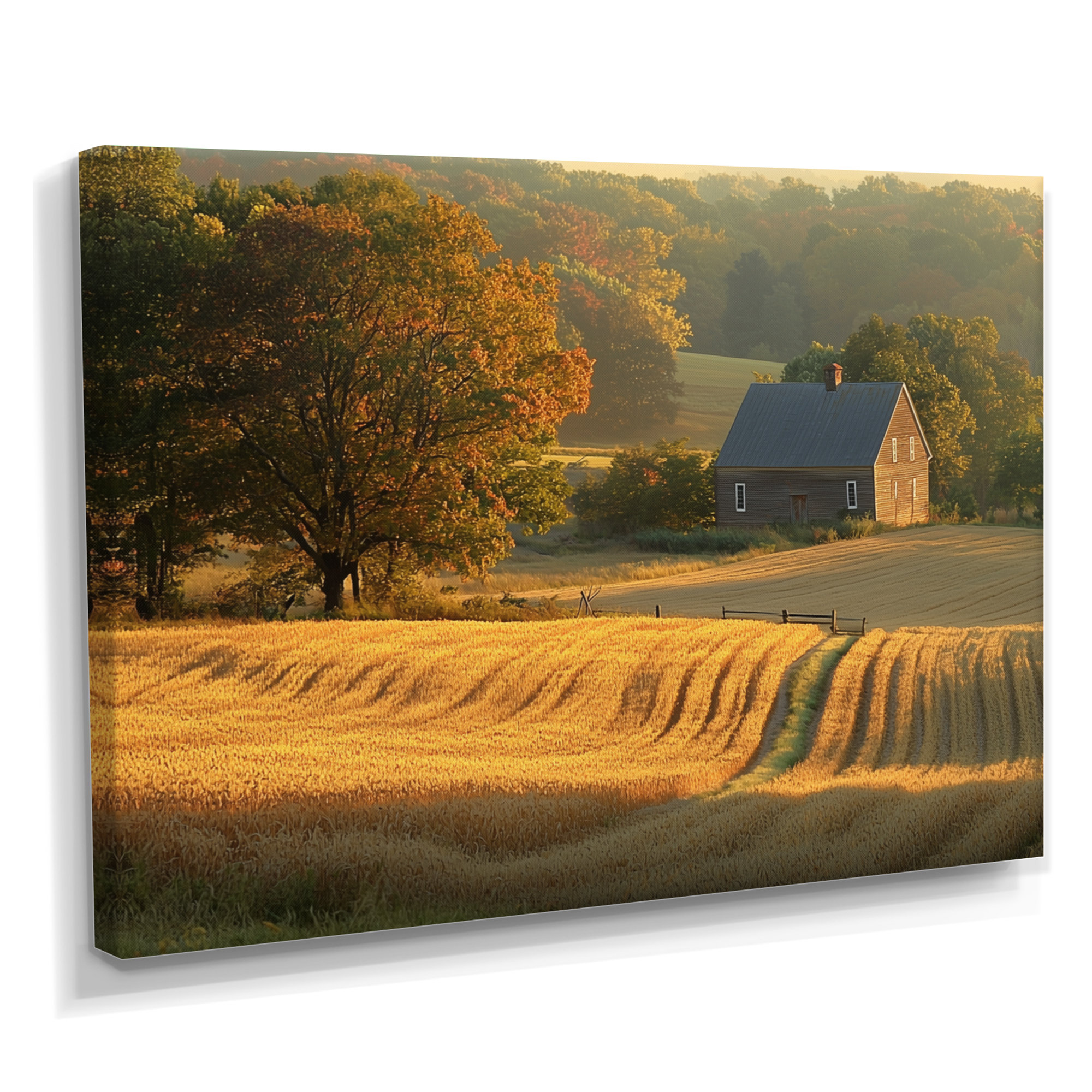August Grove® Countryside Golden Hour On The Farm IV - Countryside Wall ...