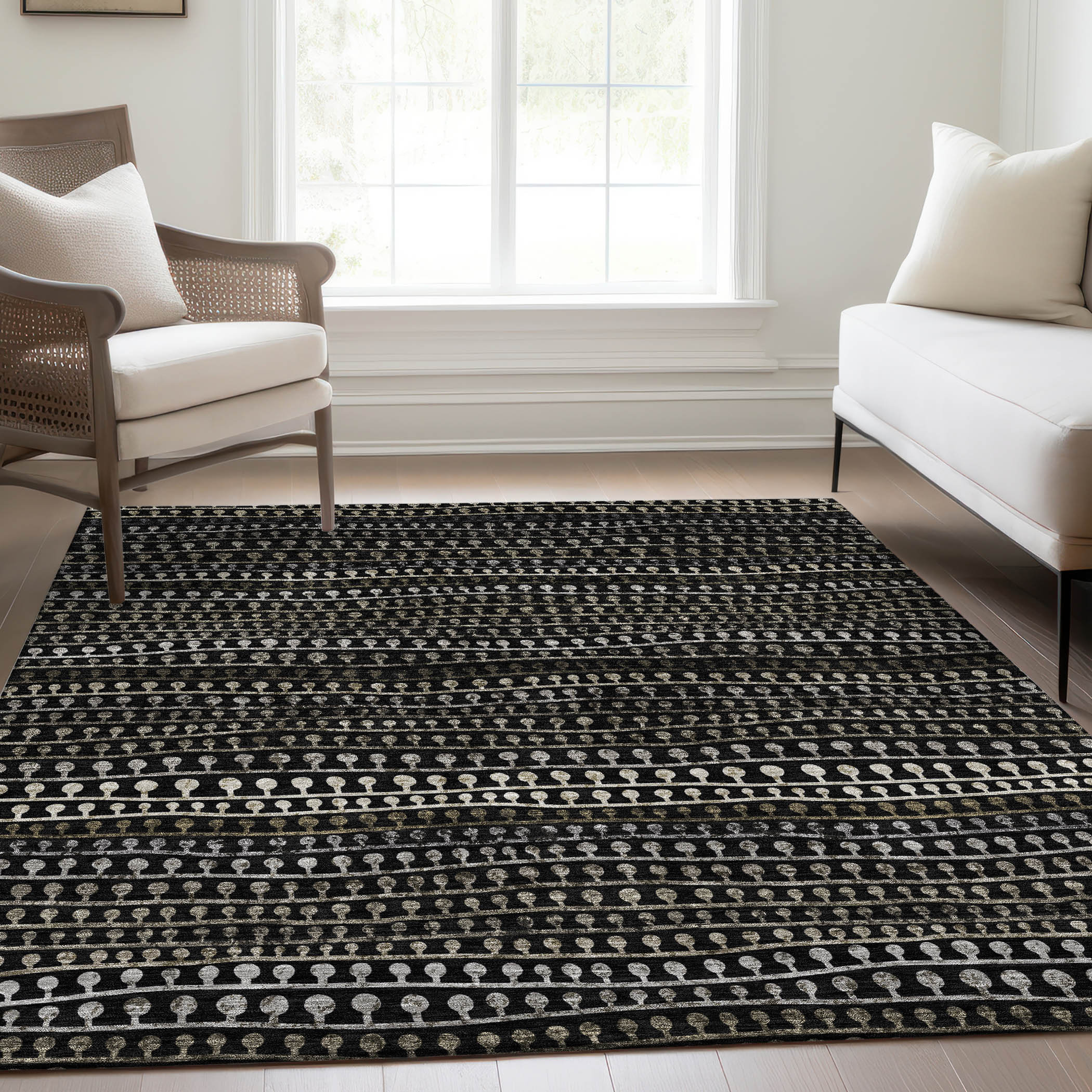 Langley Street Malchow Indoor/Outdoor Area Rug with Non-Slip Backing ...