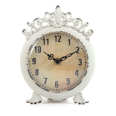 shabby chic table clock