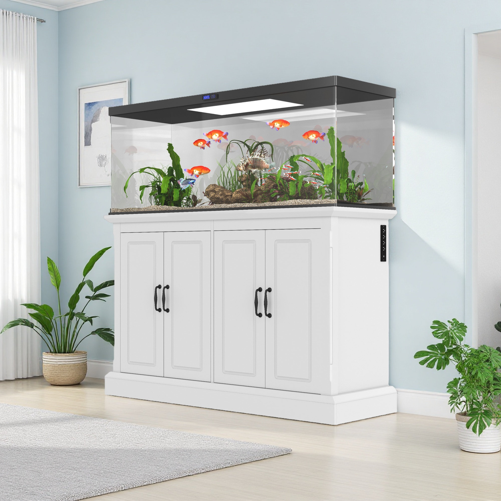 Archie & Oscar™ 55-75 Gallon Fish Tank Stand With Power Outlet ...