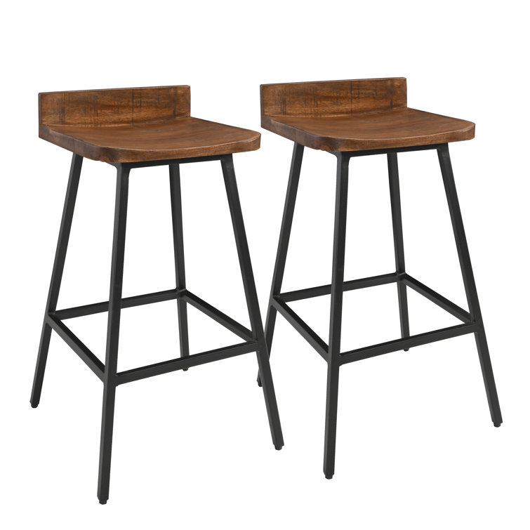 Classic Home Pennie Solid Wood 27" Counter Stool & Reviews | Perigold