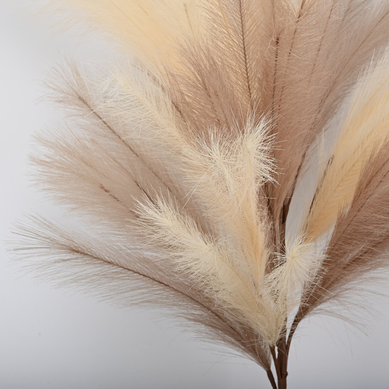 Primrue Faux Fall Spray Pampas Grass Fluffy Long Stem | Wayfair