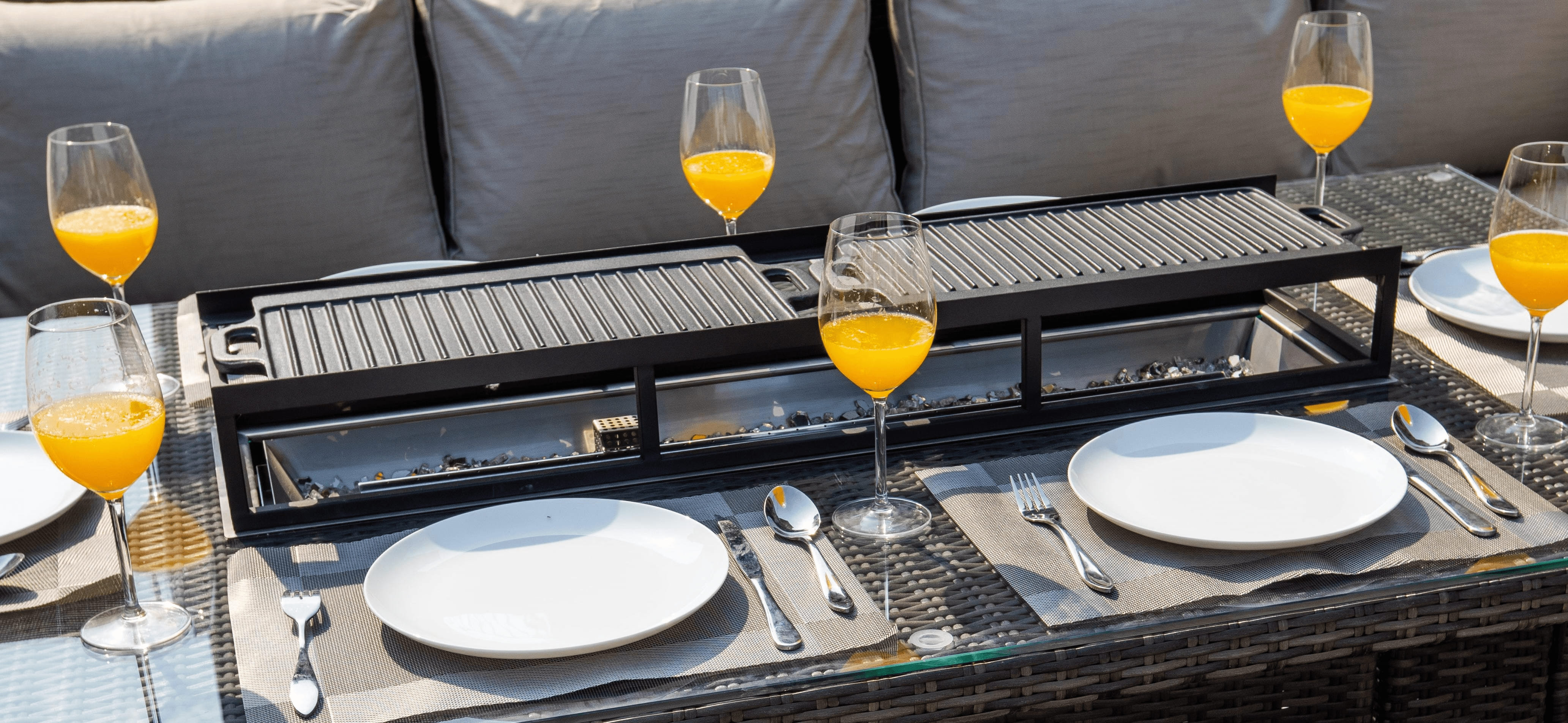 Primestok Non-Stick Enameled Cast Iron Grill Pan / Griddle Set | Wayfair