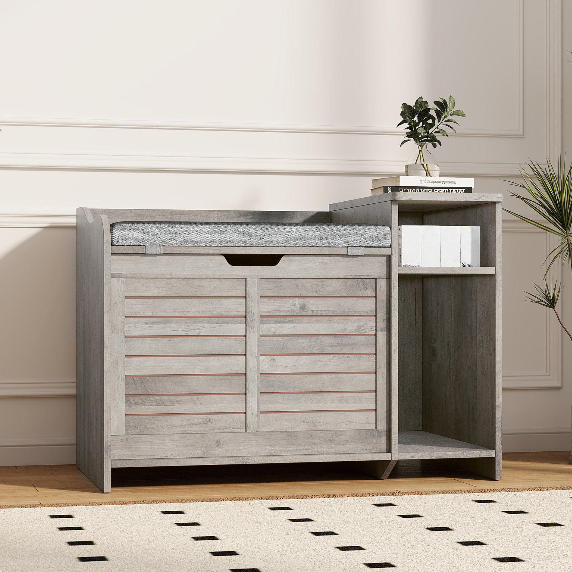 Tucker Murphy Pet™ Cat Litter Box Enclosure, Hidden Litter Box ...