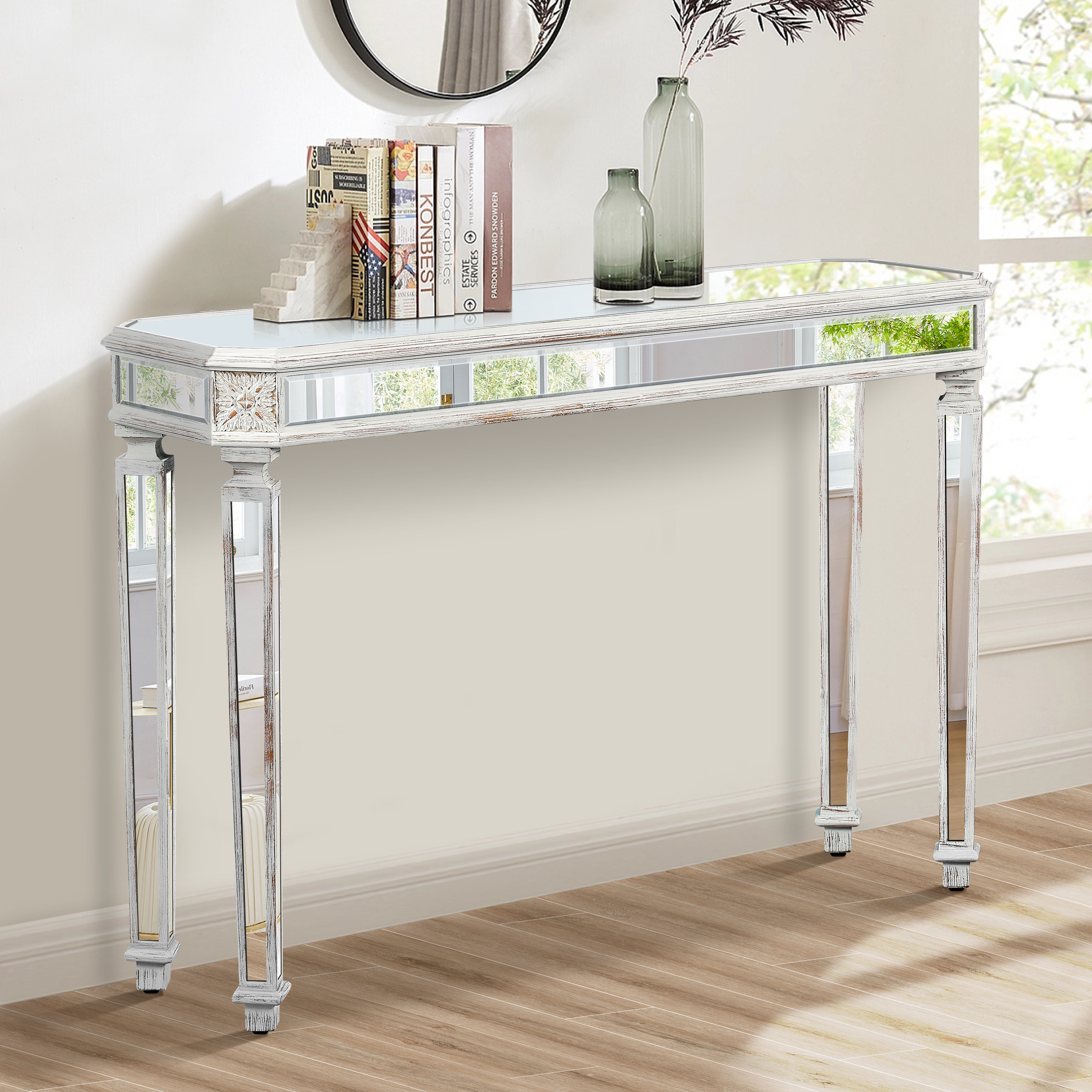 Ophelia & Co. Console Table with Mirror Finish | Wayfair