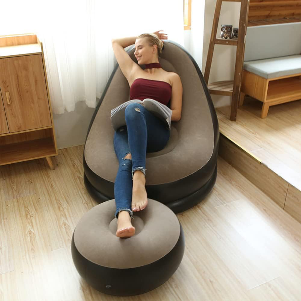 Trule Inflatable Lounger Chair With Air Pump, Versatile For Indoor ...