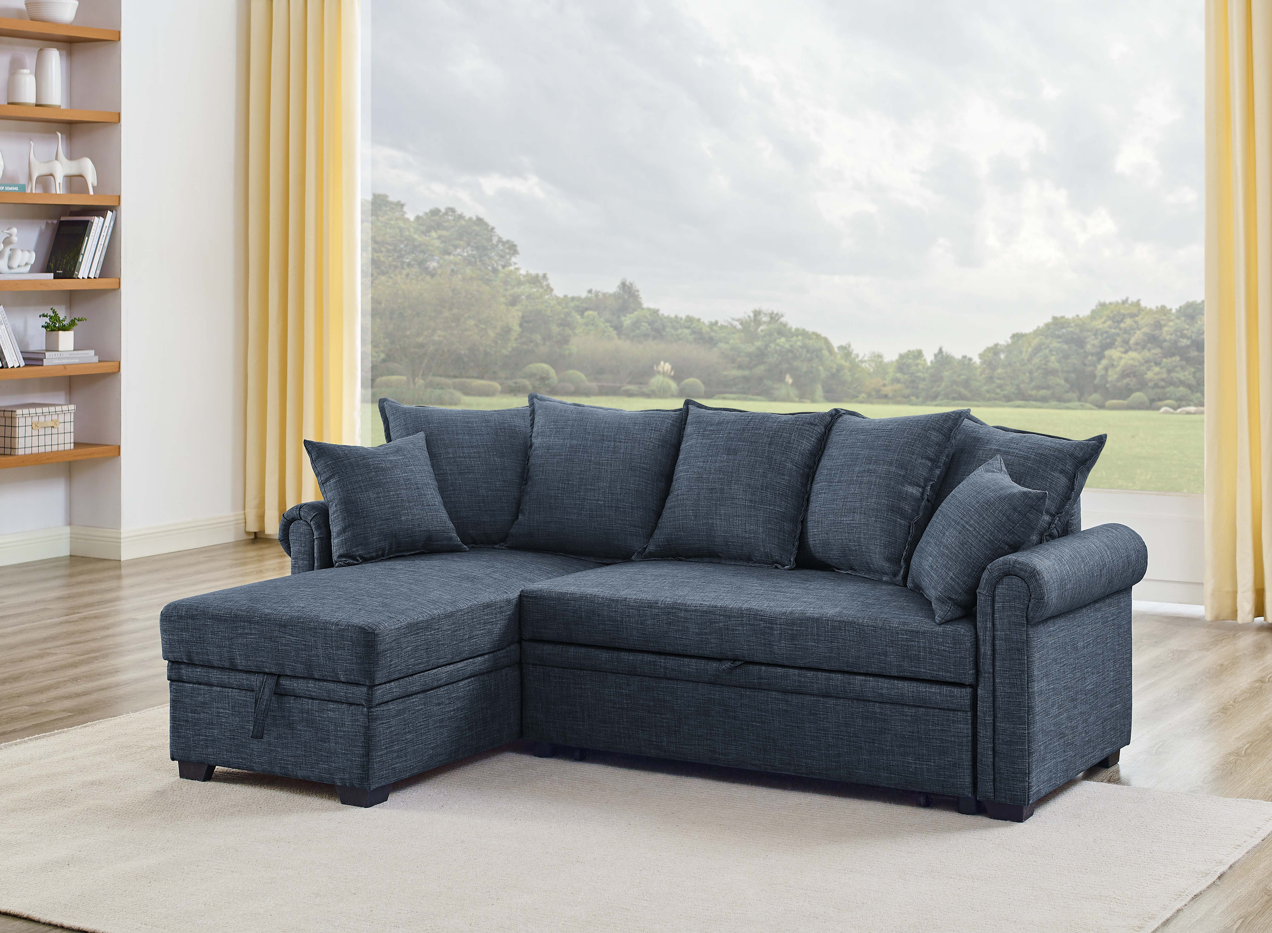 Lark Manor™ Ameliarae 4 - Piece Upholstered Sectional & Reviews | Wayfair