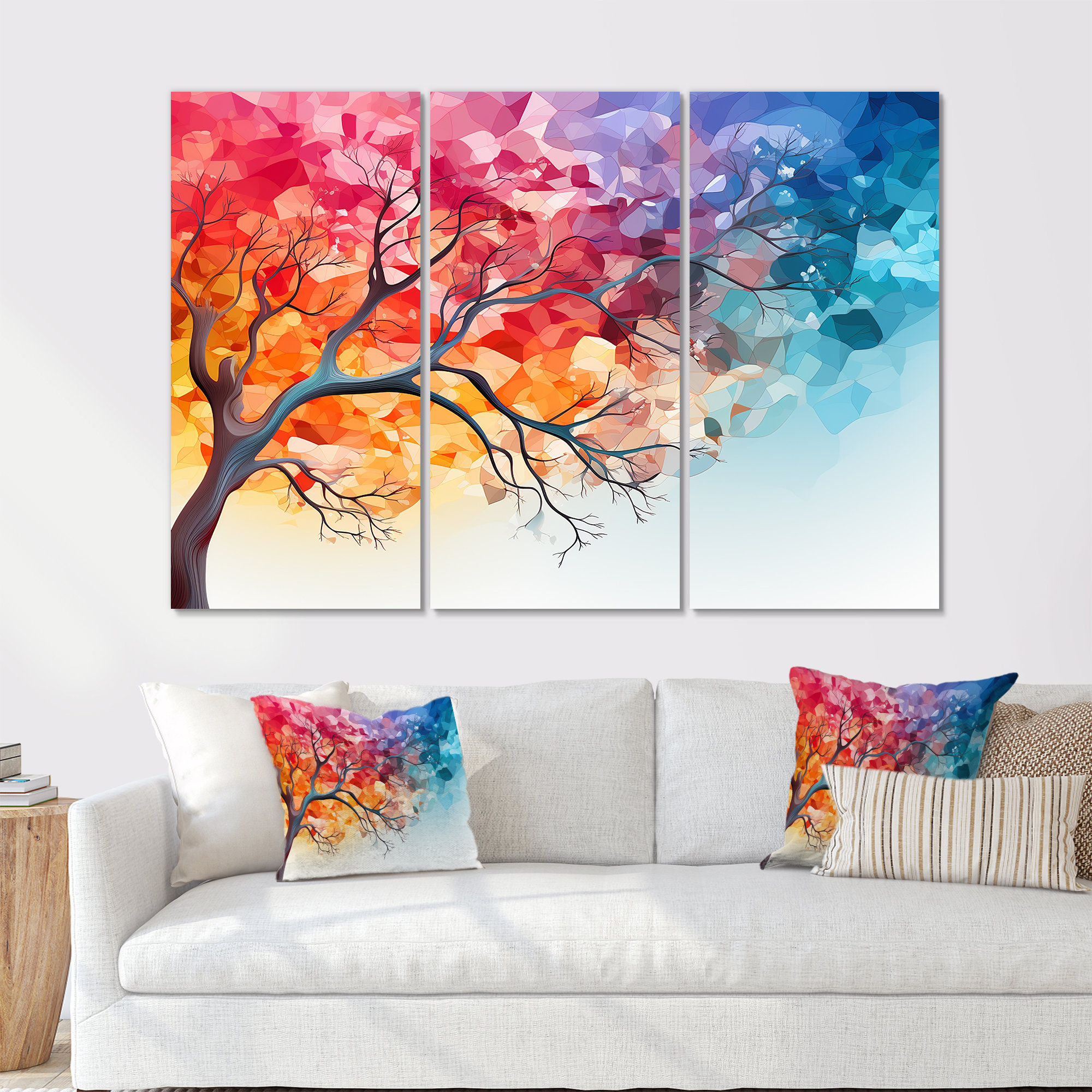 Latitude Run® Colorful Interpretation Of An Oak Tree Magic - Tree Oak ...