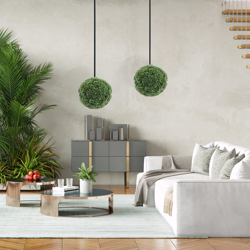 Primrue 2-Piece Artificial Fake Topiary Ball Plants | Wayfair