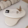 Orren Ellis Cream Style Simple Coffee Table Coffee Table & Reviews ...