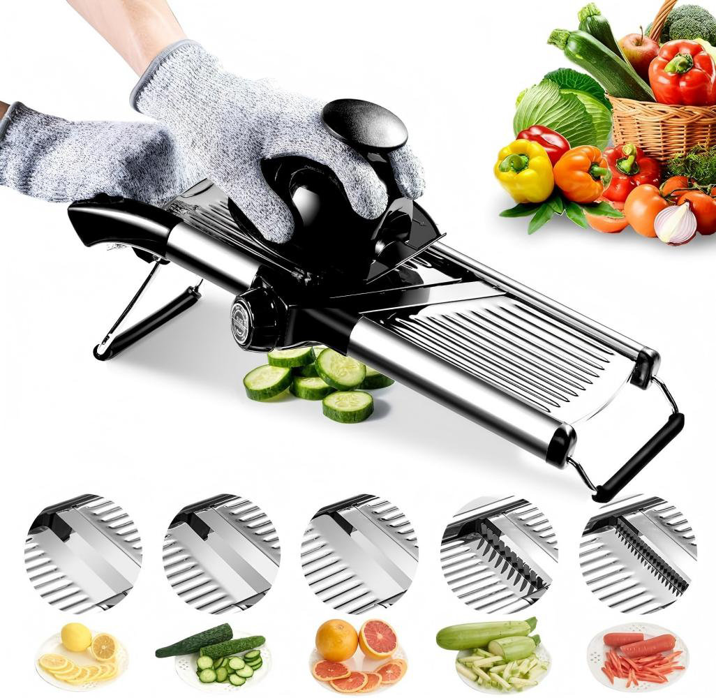Anadea Mandoline Food Slicer, Adjustable Mandoline Slicer For Kitchen ...