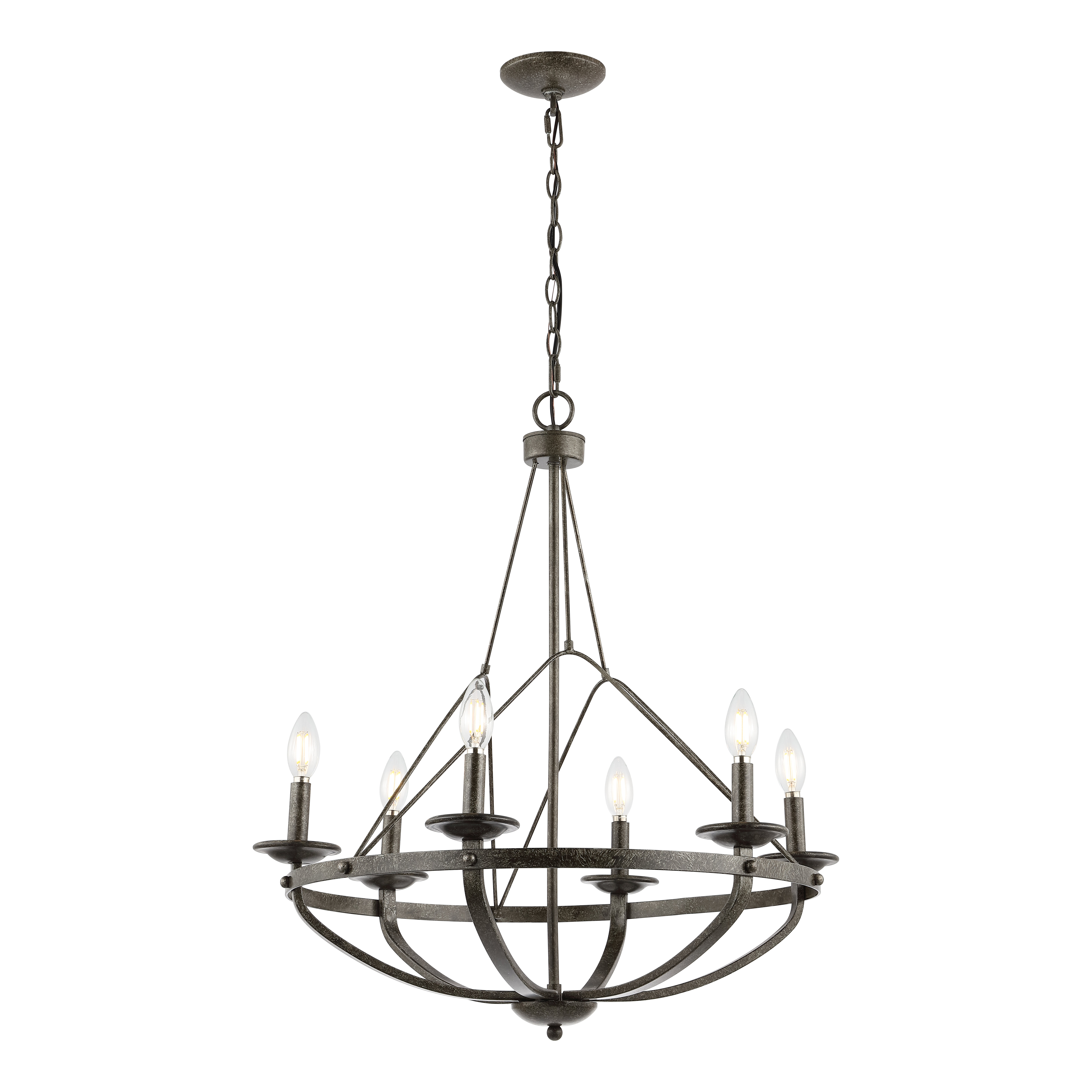 Gracie Oaks Yavette 6 - Light Dimmable Traditional Chandelier | Wayfair