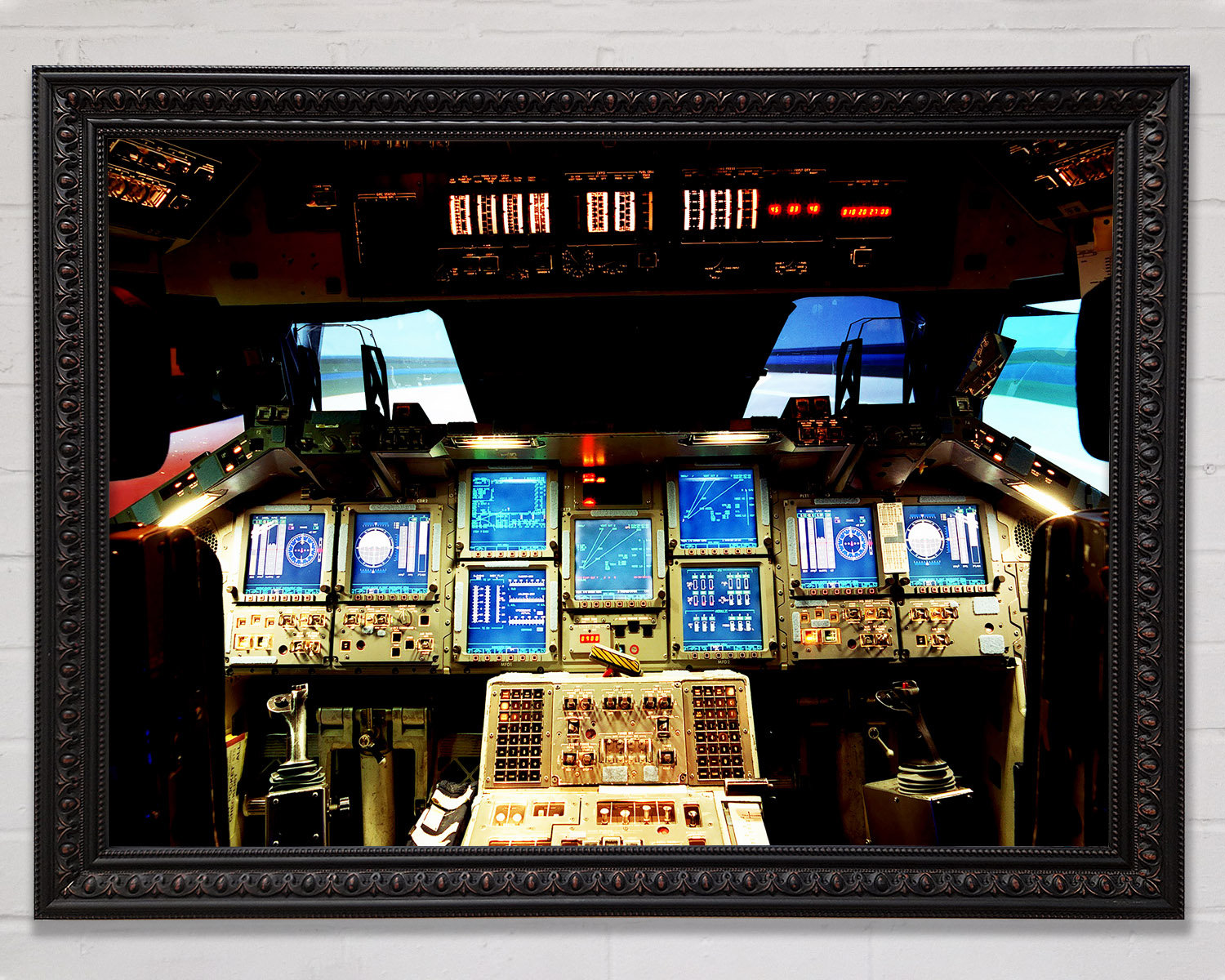 Ebern Designs Nasa Cockpit Moon Rocket - Single Picture Frame Art ...