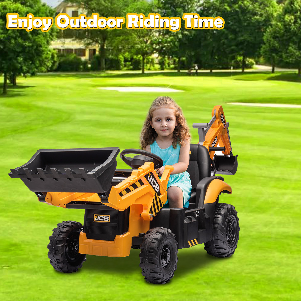 NEECHIPRO Licensed JCB 24V Kids Ride on Excavator / Tractors Battery ...