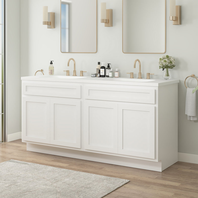 Home Beyond 60" Double Bathroom Vanity Base Only | Wayfair